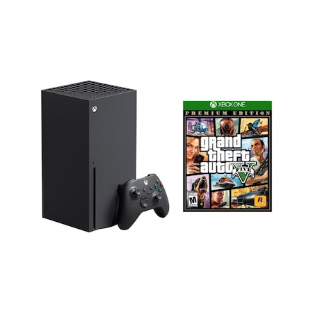 Microsoft Xbox X Bundle With Grand Theft Auto V Premium Edition Game RRT-00001-5 | Zoro